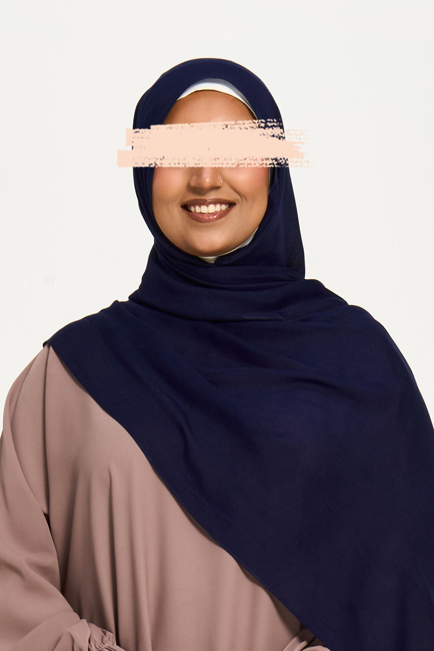 Luxury Maxi Modal Hijab - Ocean Blue | Momina Hijabs