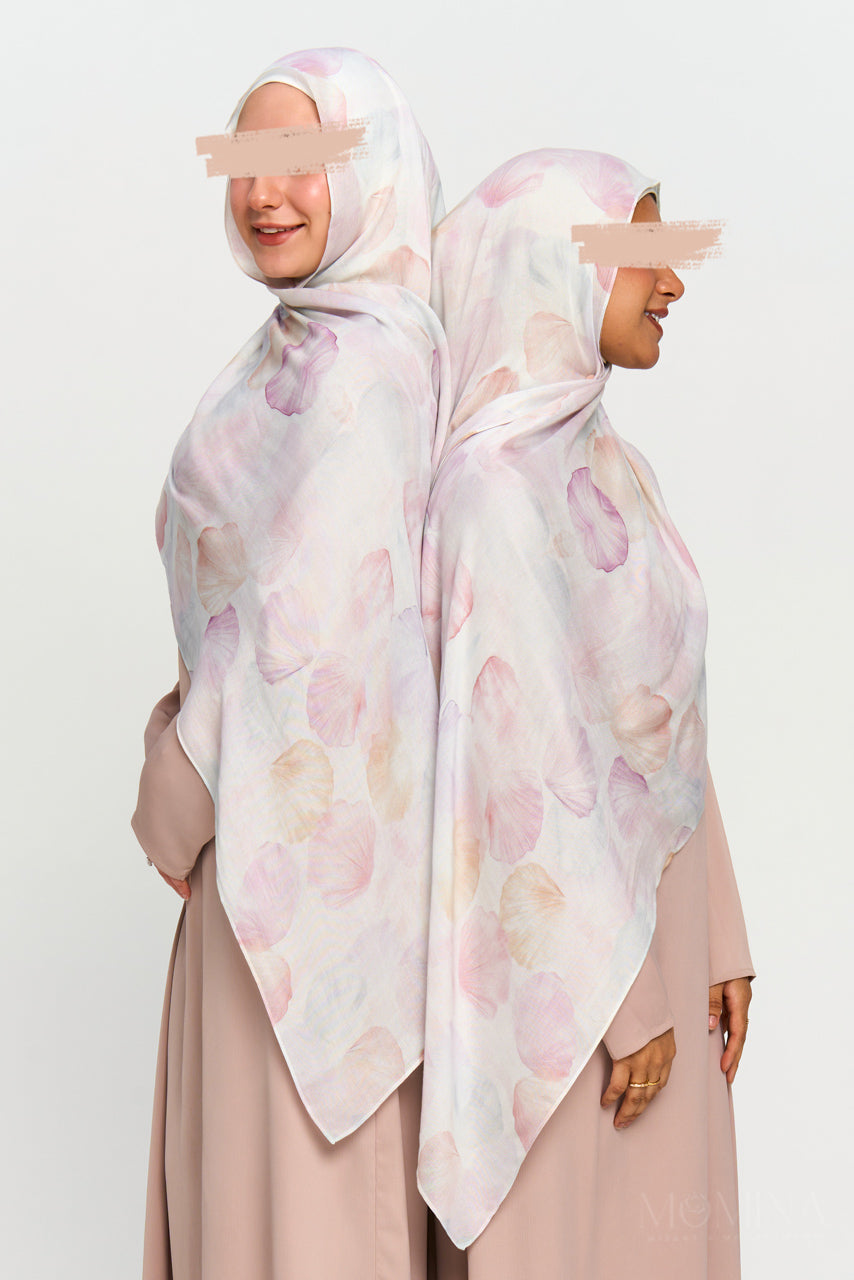 Printed Modal Hijab - Pale Pearl | Momina Hijabs