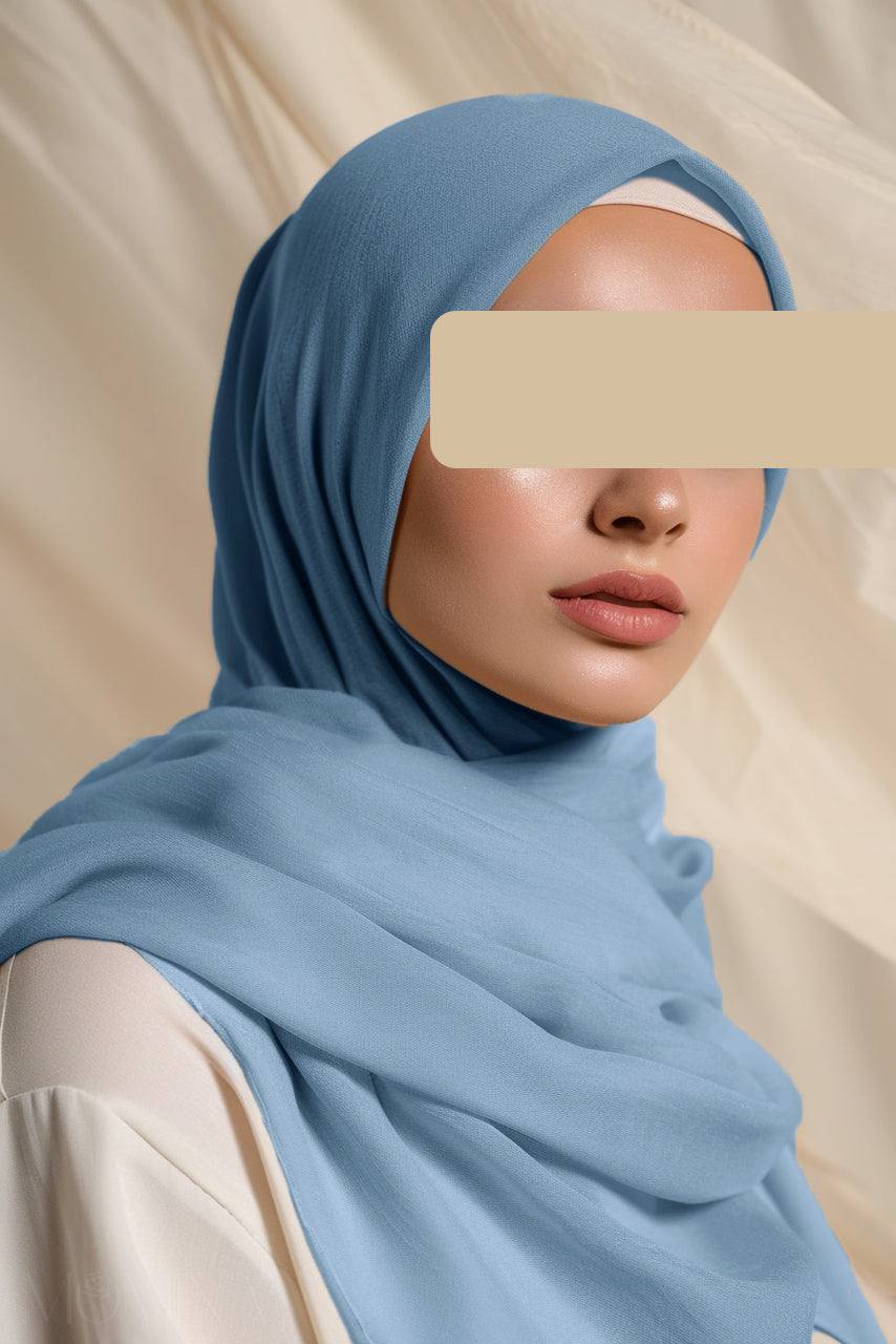 Luxury Modal Hijab - Faded Denim | Momina Hijabs