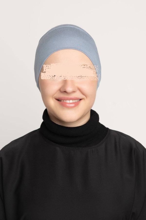 Premium Hijab Under Cap - Crystal Blue | Momina Hijabs
