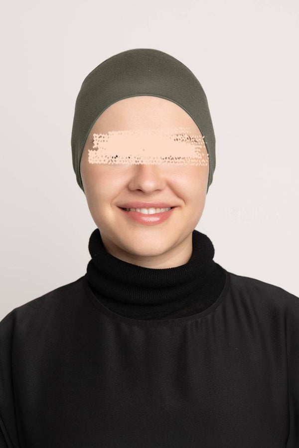 Premium Hijab Under Cap - Gun Metal | Momina Hijabs