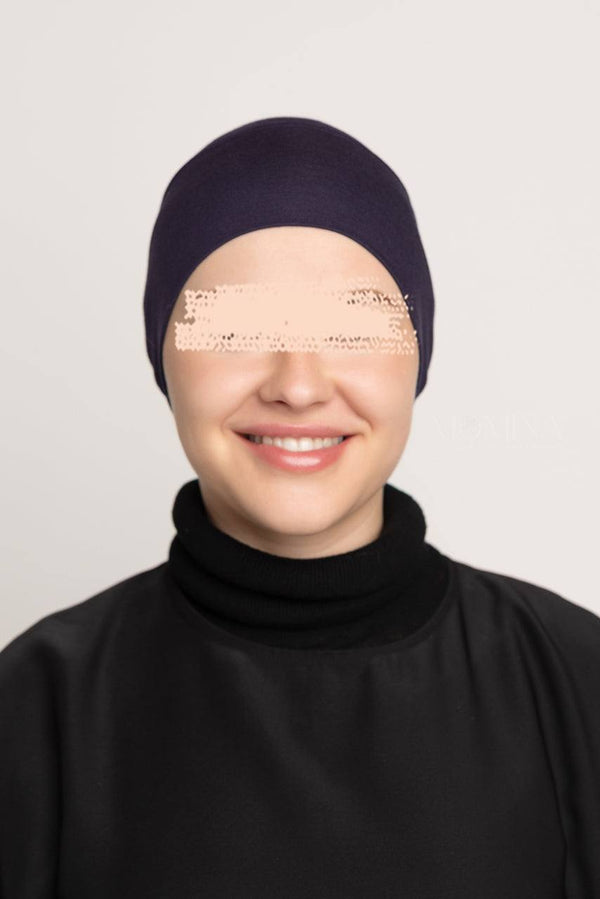 Premium Hijab Under Cap - Indigo | Momina Hijabs